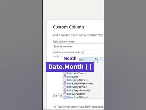 Power BI Sorting by Month Name #windows#powerquery#powerbi#month#sort #tutorial - YouTube