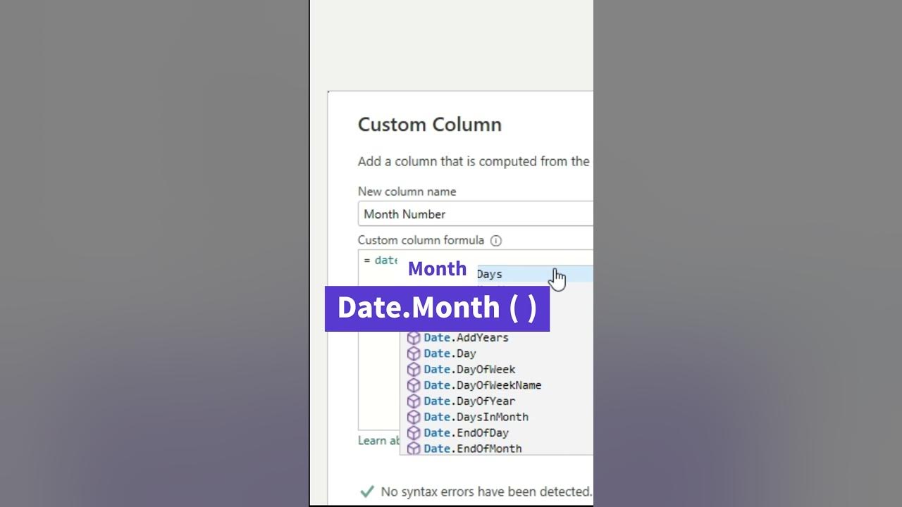 Power BI Sorting by Month Name #windows#powerquery#powerbi#month#sort #tutorial - YouTube