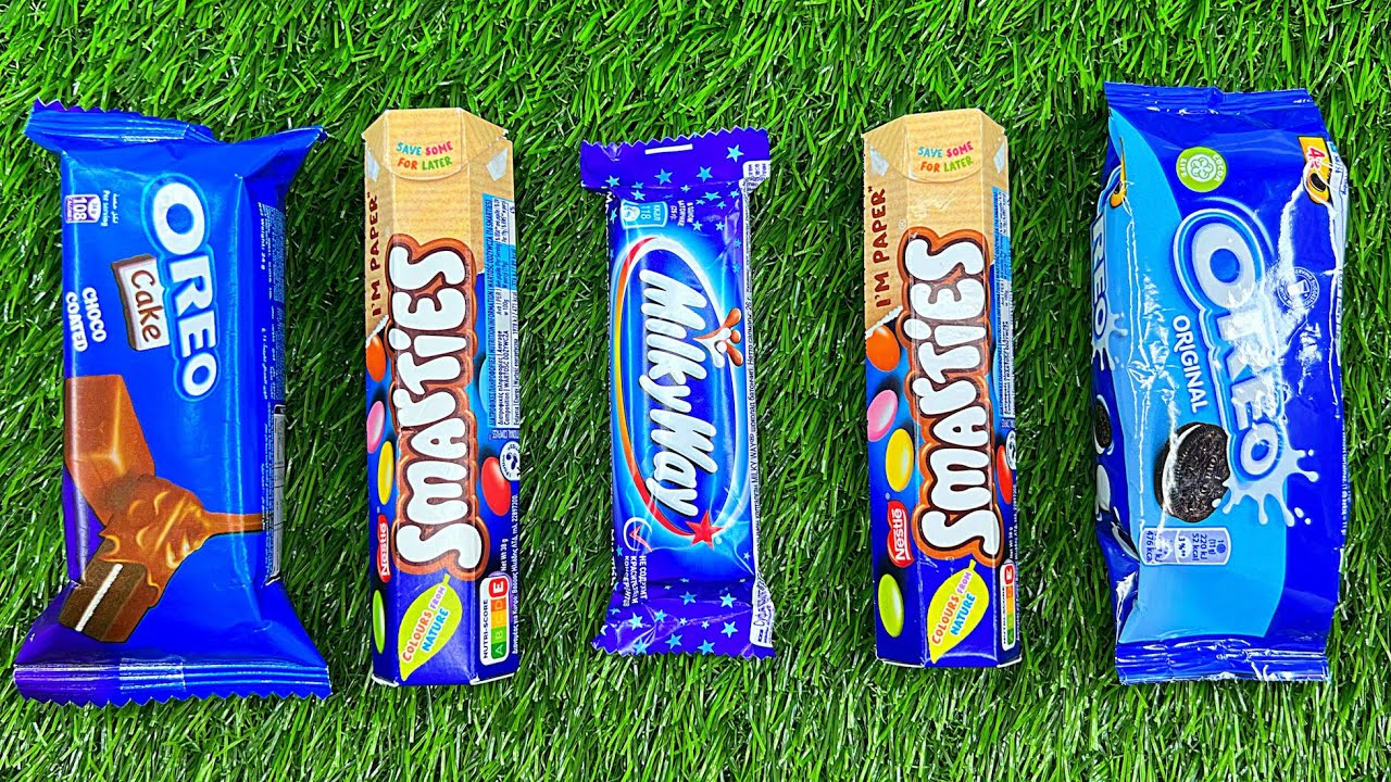 Milky Way vs Smarties vs Oreo Cake - YouTube