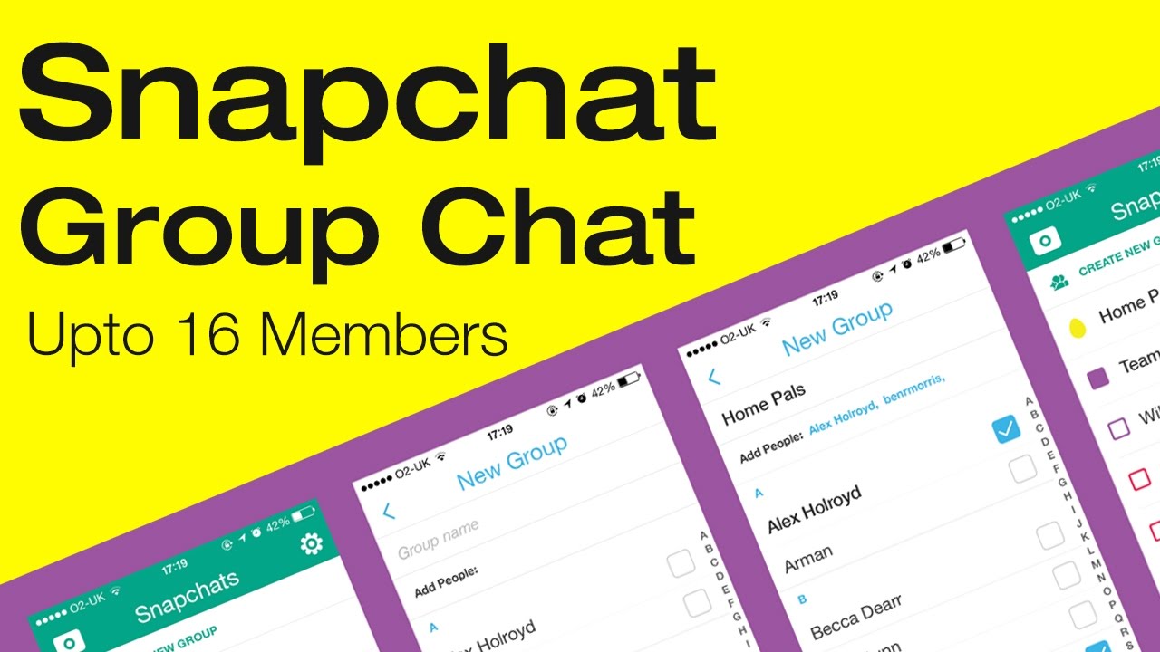 Snapchat Rolling Out Group Chat Upto 16 People - YouTube