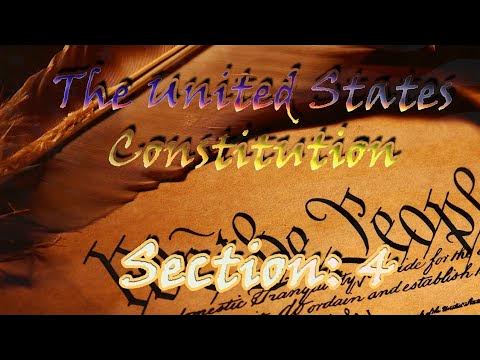 US Constitution Article 1: Section 4 - YouTube
