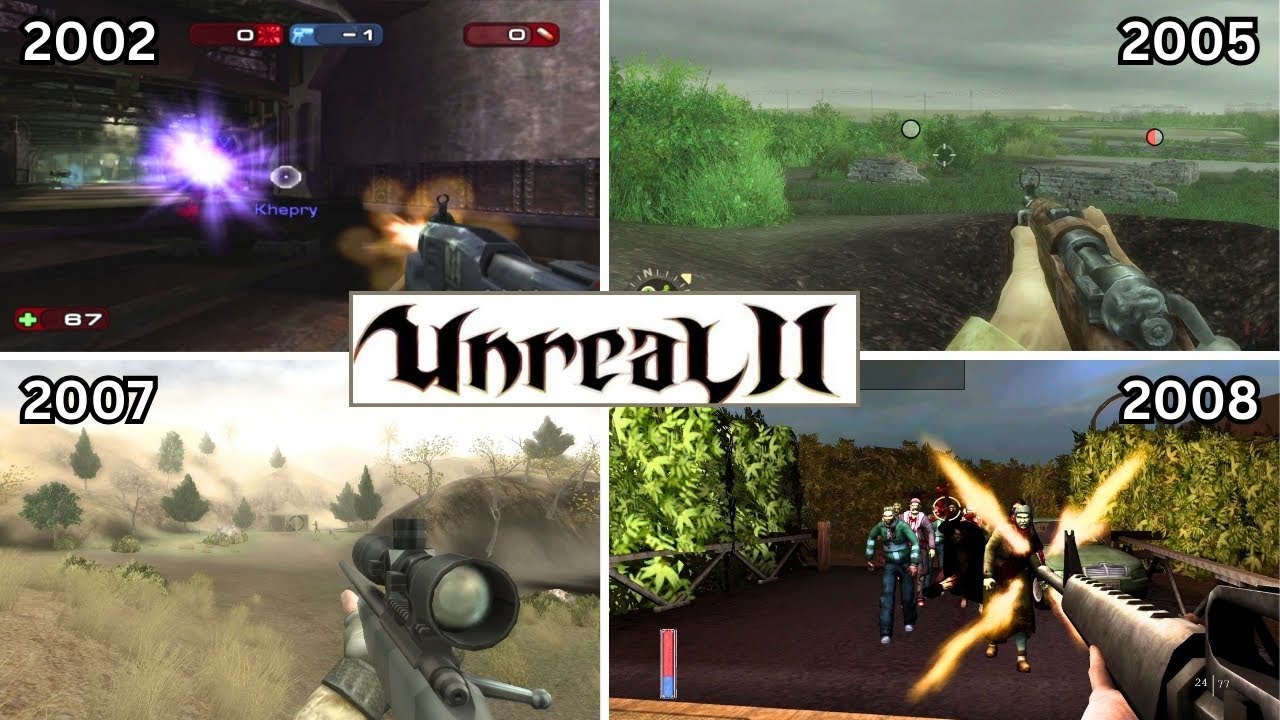 FPS Games in Unreal Engine 2 (2002-2008) - YouTube