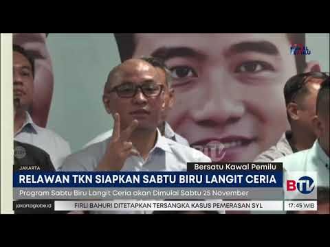 Relawan Prabowo-Gibran Siapkan Sabtu Biru Langit Ceria - YouTube