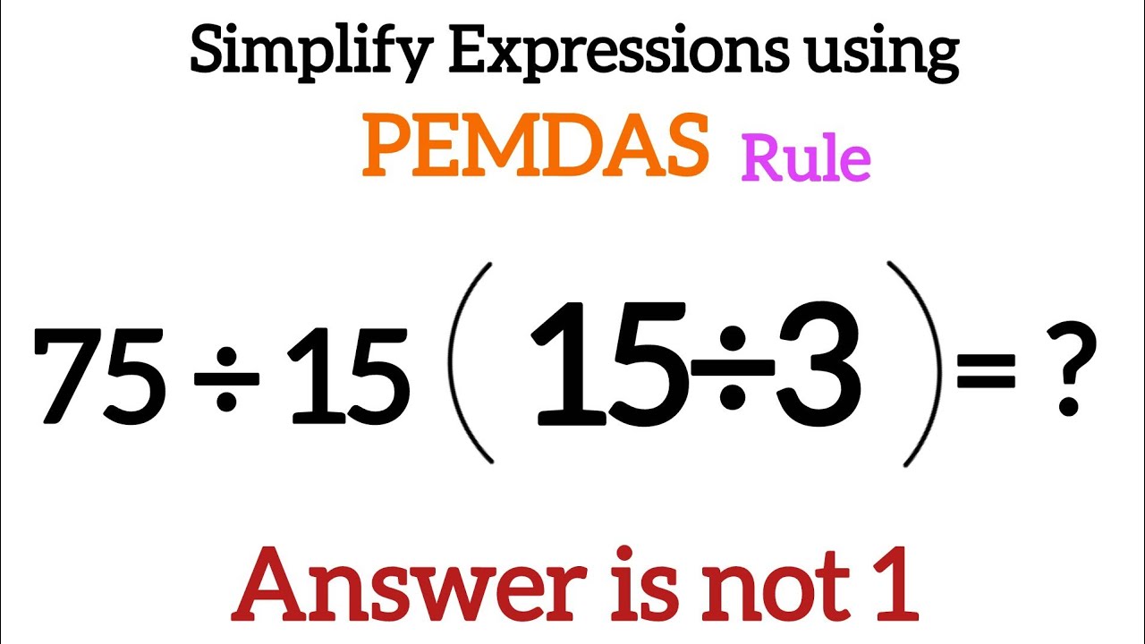 How to solve PEMDAS with brackets#wmllogic - YouTube