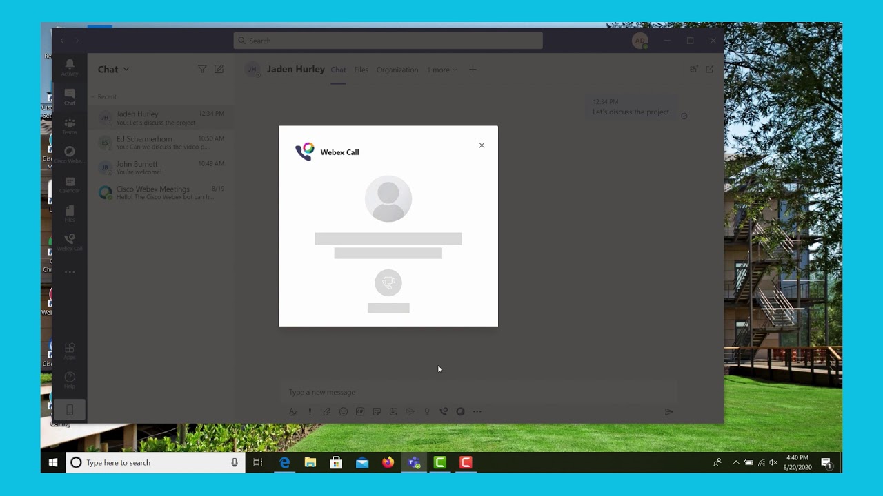 Webex Calling in Microsoft Teams - YouTube