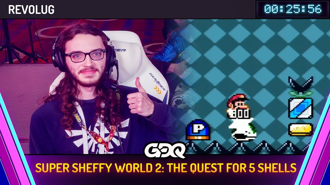 Super Sheffy World 2: The Quest for 5 Shells by revolug in 25:56 ...