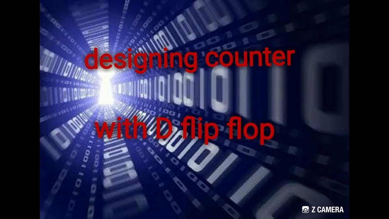 Counter designing with D flip flop/ 2 bit up counter / computer ...