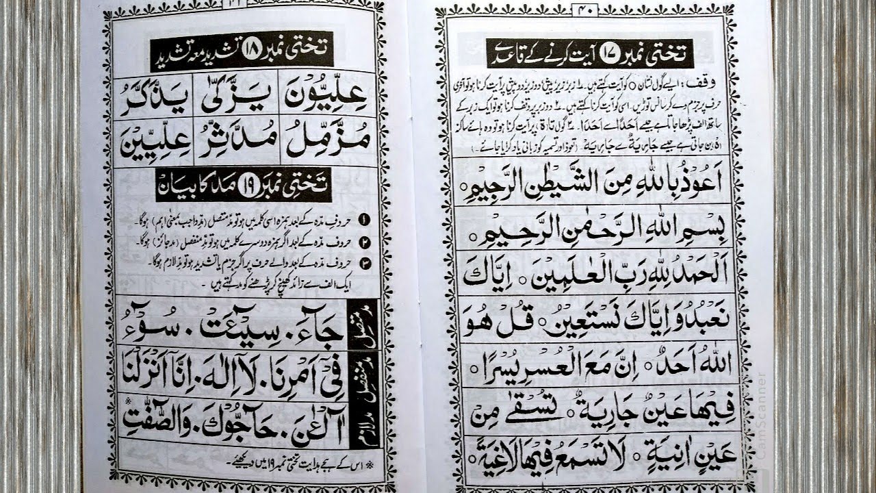 How to read Noorani Qaida Indian" Takhti number - 17" with tajweed and ...