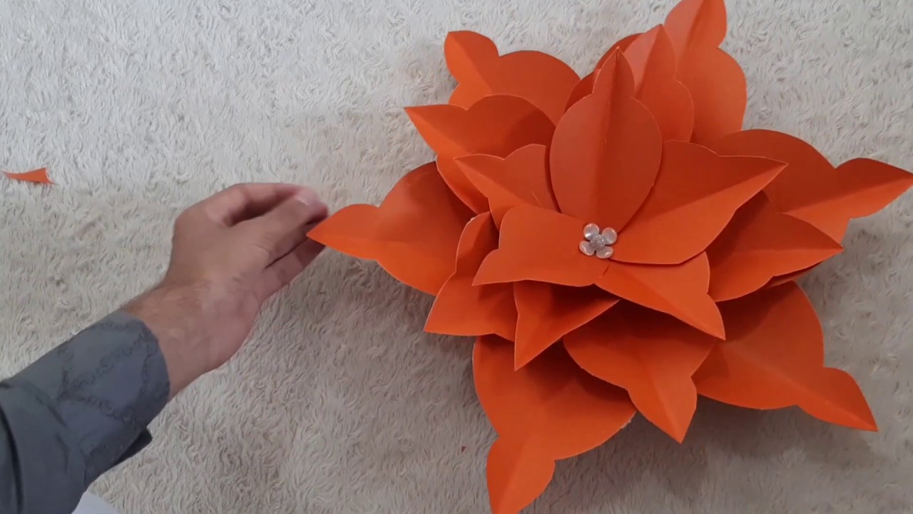 Paper chart flower - YouTube