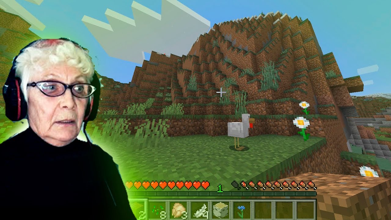 Minecraft Grandma Hater Playing - YouTube