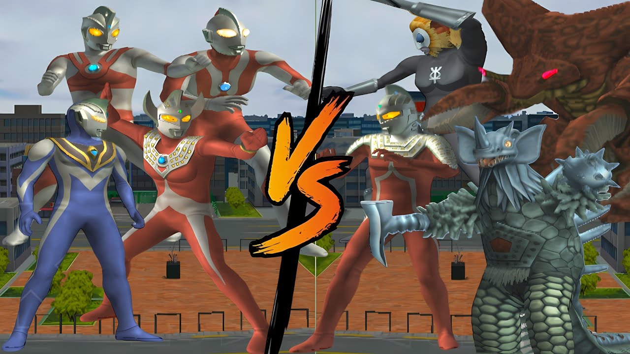 ULTRAMAN AGUL VS TYRANT, TARO VS FAKE ULTRASEVEN ULTRAMAN VS MAGMA ACE ...