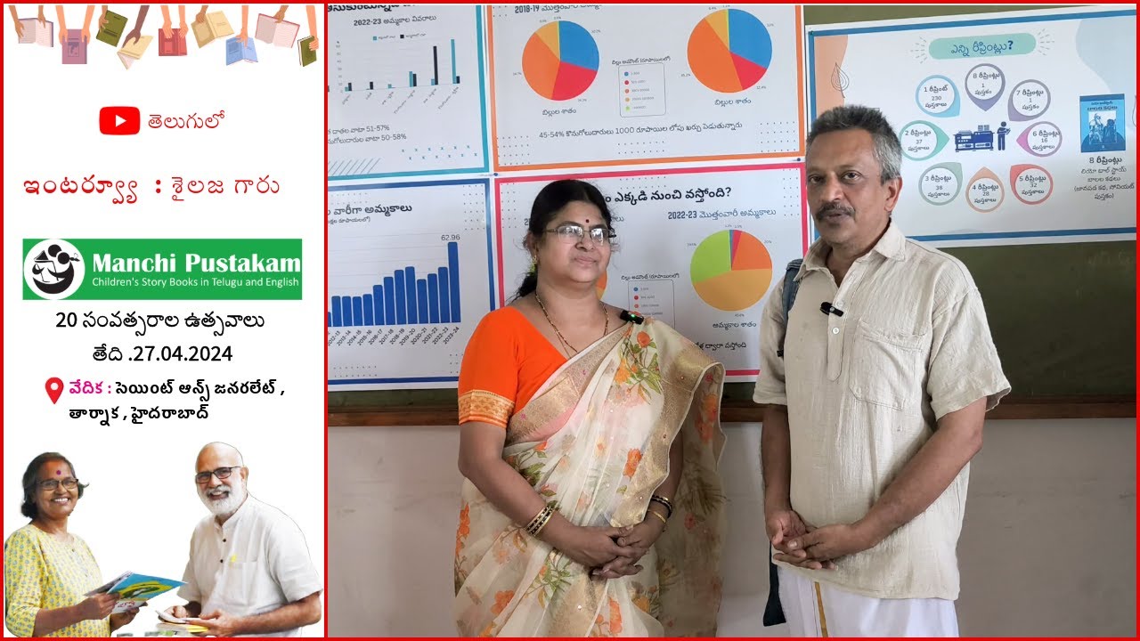 Manchi Pustakam 20 Years celebrations -Shailaja - YouTube