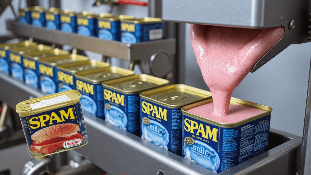 How Spam is Made | Inside the Hormel Factory Secrets - YouTube