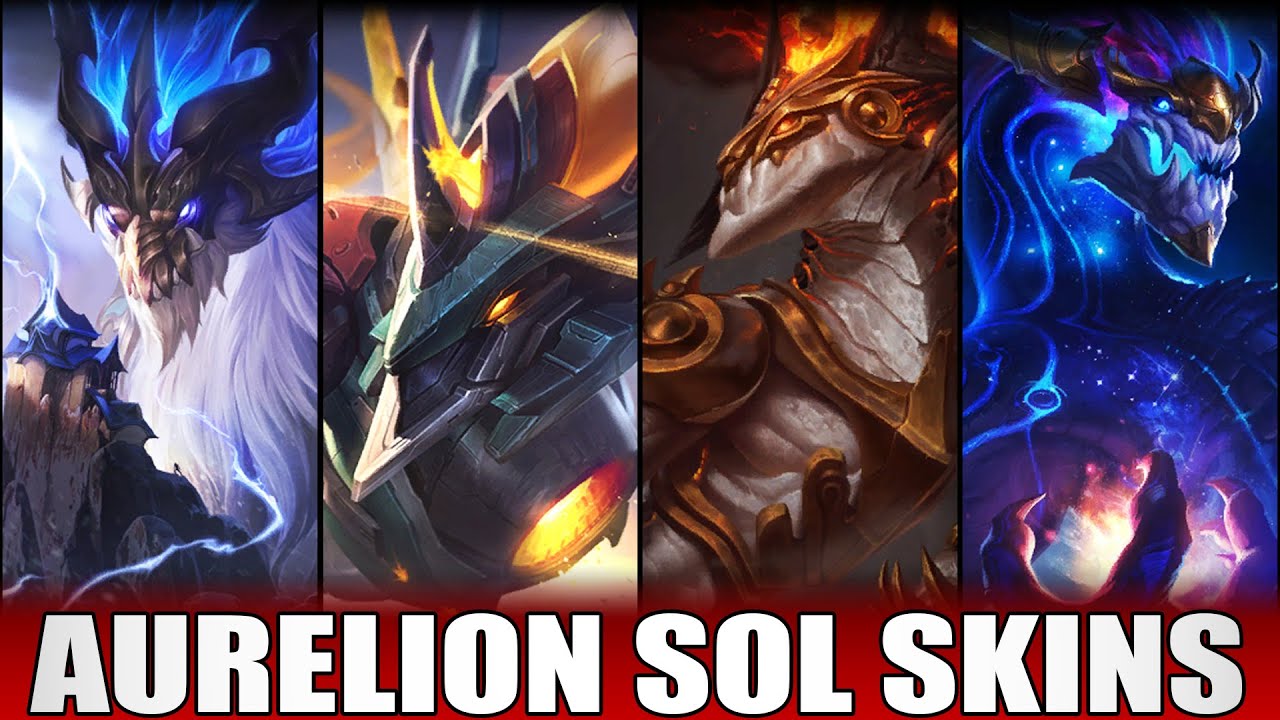 AURELION SOL SKINS 2022 | All Aurelion Sol Skins Including Storm Dragon ...