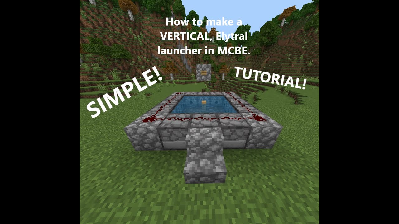 Minecraft Bedrock Edition, VERTICAL Elytra Launcher tutorial. - YouTube