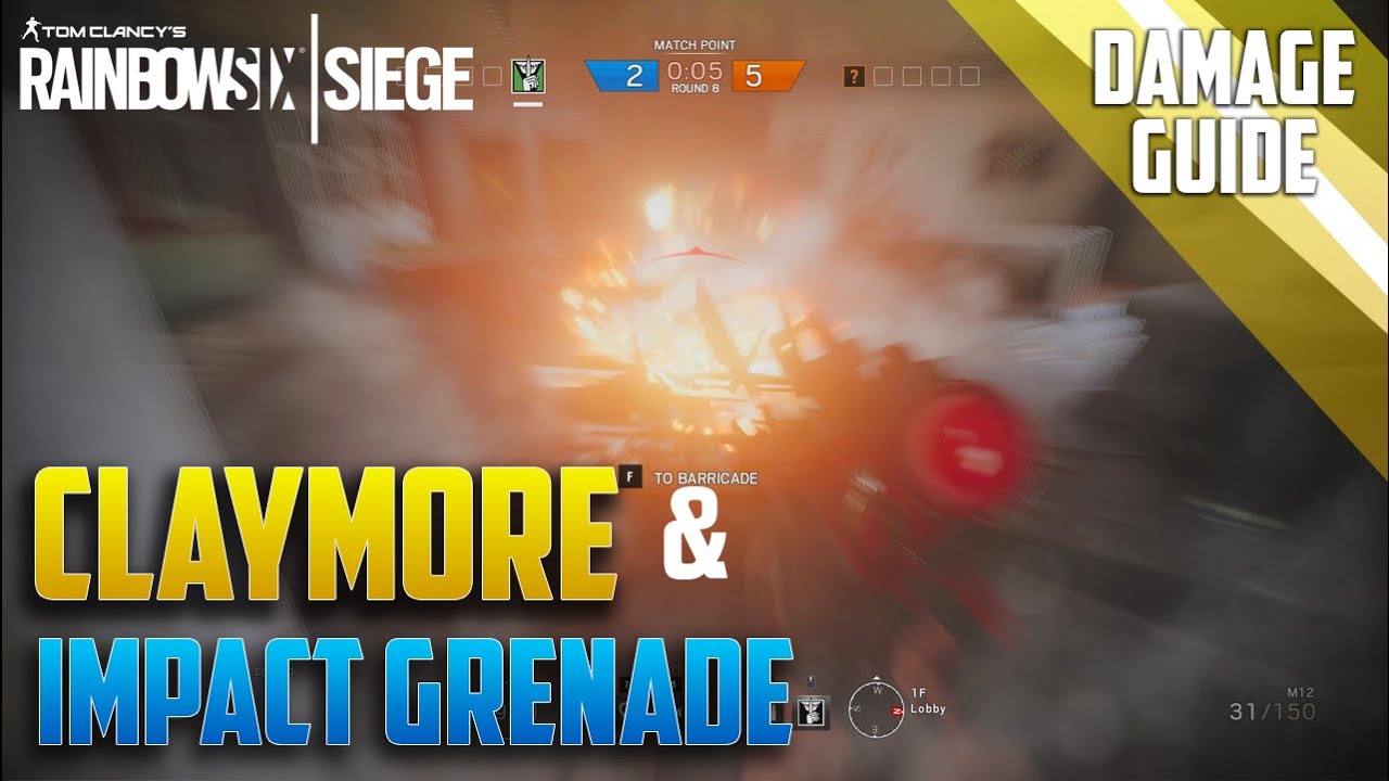 Claymore & Impact Grenade Damage Guide! | Rainbow 6 Siege Patch 4.2 ...