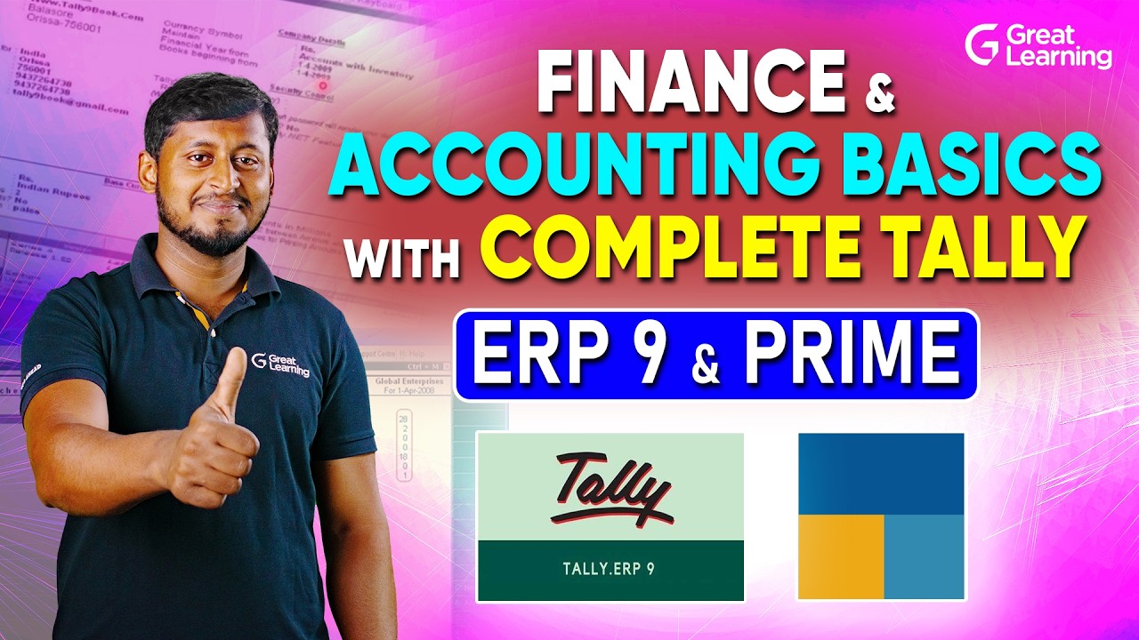 Finance and Accounting Basics with demo on Tally Prime and Tally ERP 9 ...