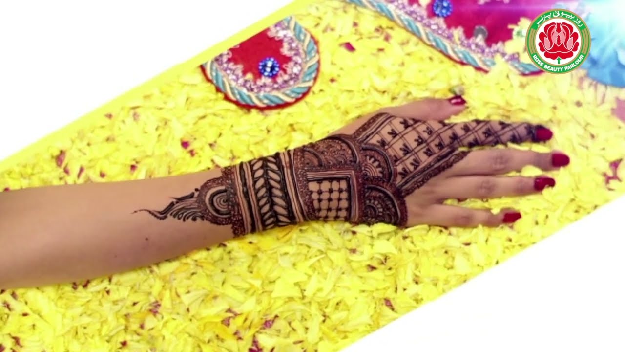 Mehndi designs by Rose Beauty Parlour - YouTube