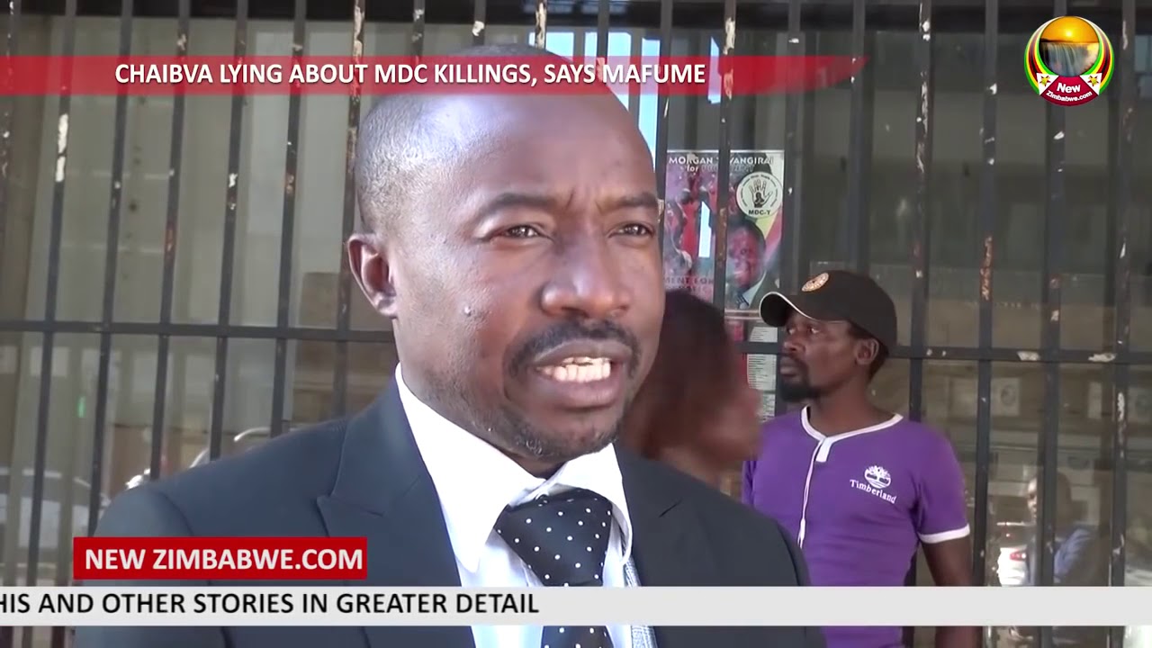 MDC Spokesperson Jacob Mafume - Troubled Gabriel Chaibva Lied Under ...