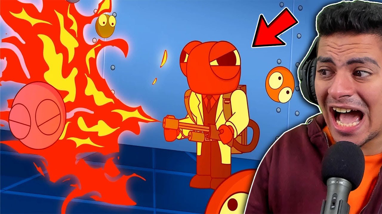 Red BURNS ALL THE LOOKIES ?! - Rainbow Friends Chapter 2 Roblox ...