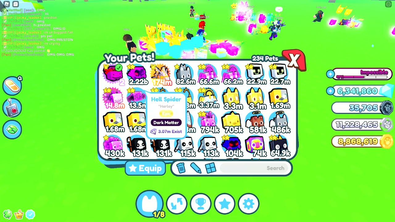 PRESTON OWNER OF PET SIM X JOINED MY GAME!!!!!!!! - YouTube