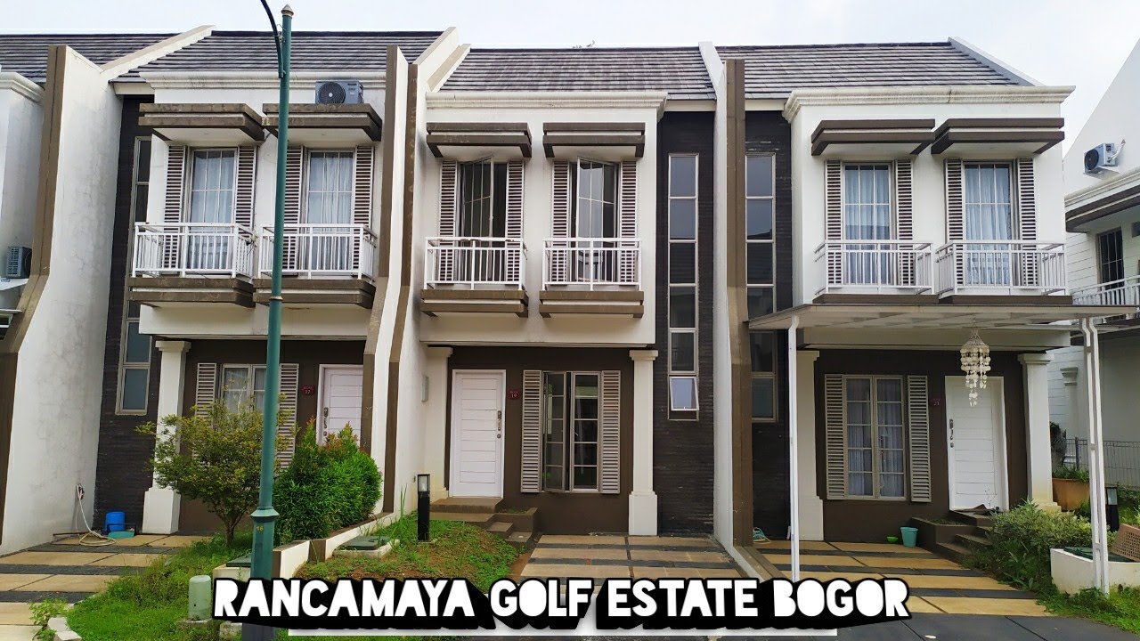 Rancamaya Golf Estate Bogor Rumah tipe 2 lantai Desain Minimalis View ...