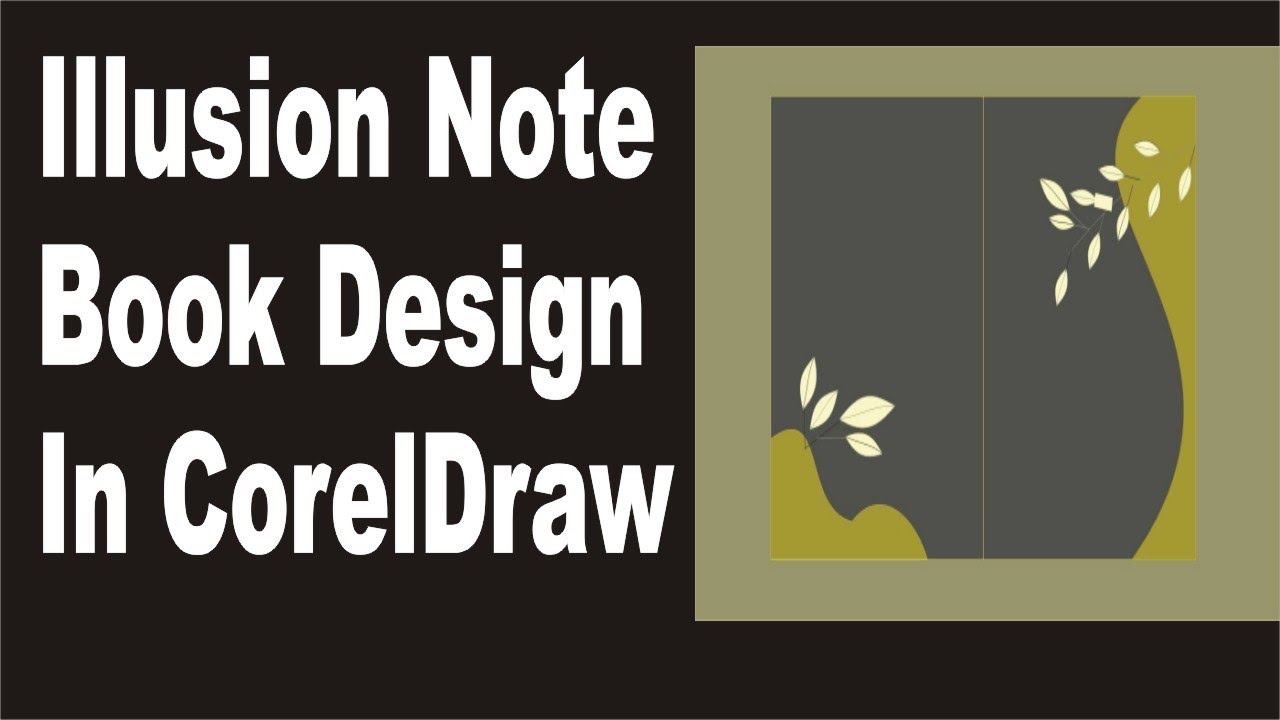 Illusion Note Book Design in CorelDraw | Lunar Computer College - YouTube