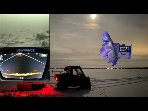 Lac Ste Anne January 5th with Lowrance ActiveTarget and Underwater ...