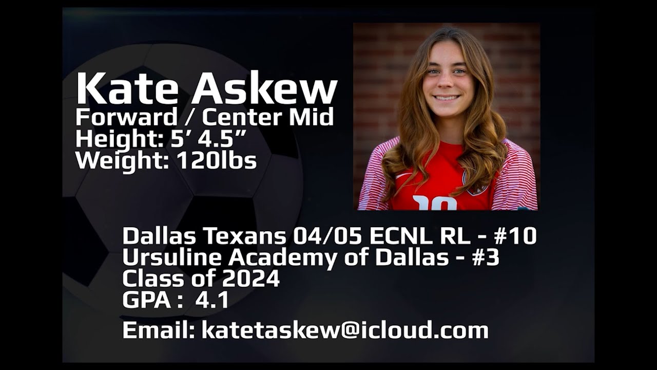 Kate Askew Soccer Highlight Film - YouTube