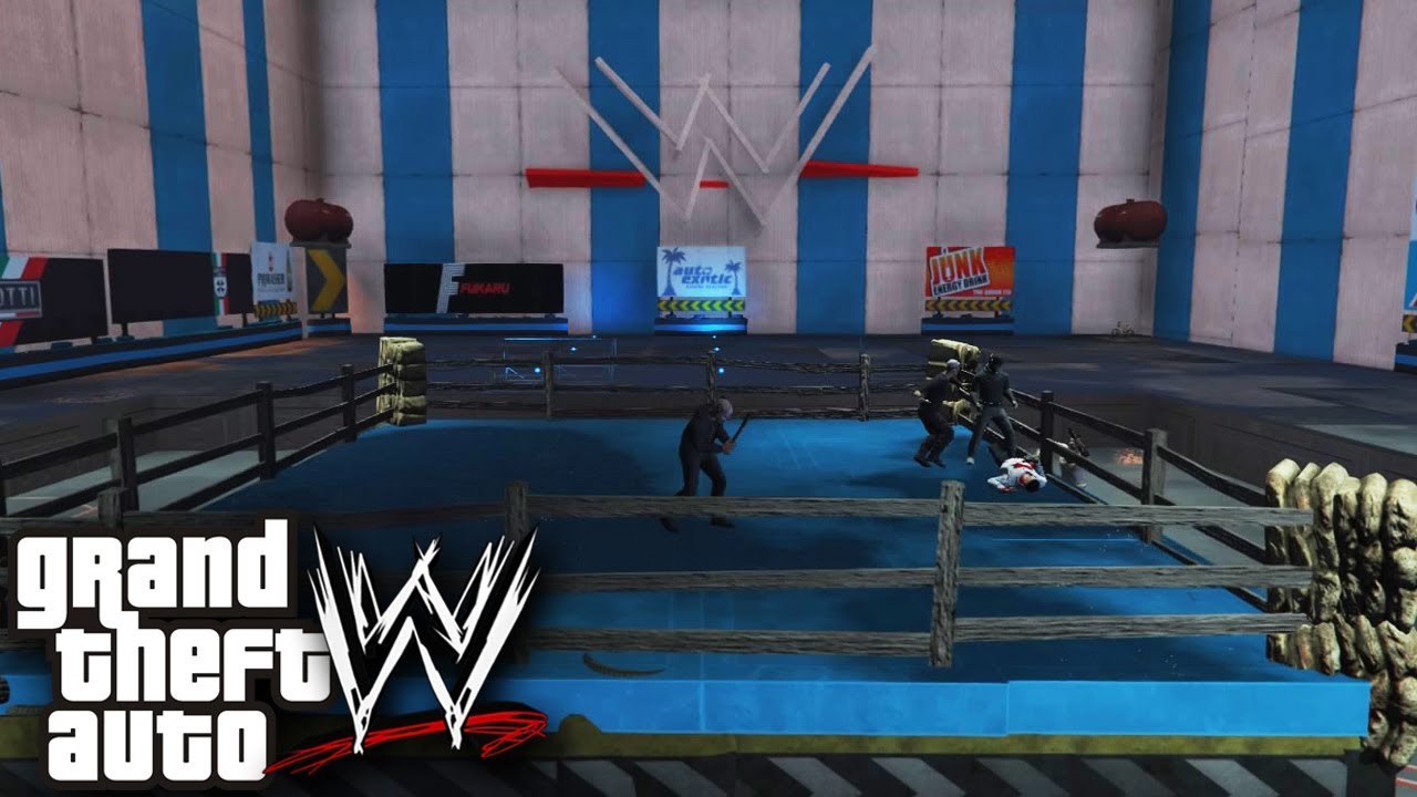 VUELVE la WWE a GTA V!! WWE vs GTA | GTA V Online - YouTube