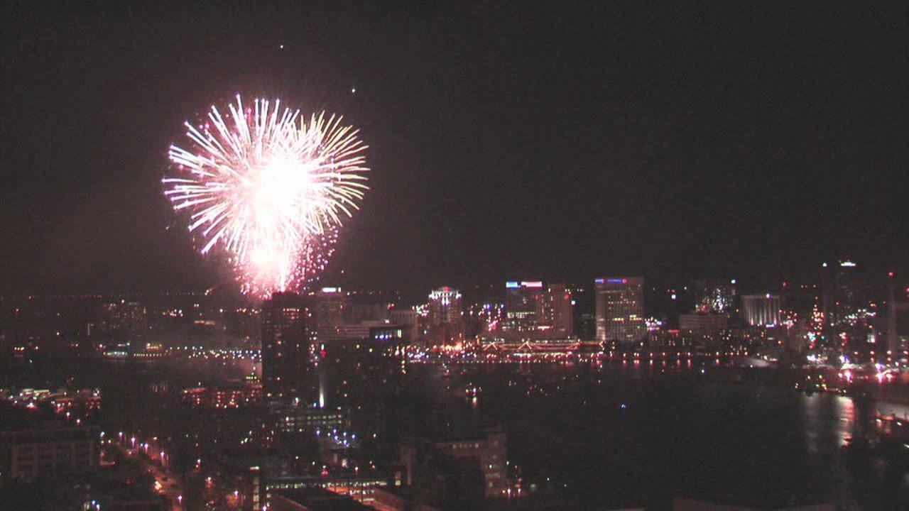 Norfolk waterfront fireworks display July 4, 2013 - YouTube