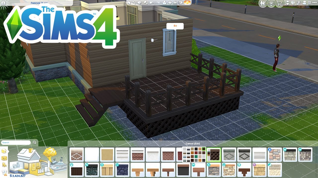 How To Build A Deck - The Sims 4 - YouTube