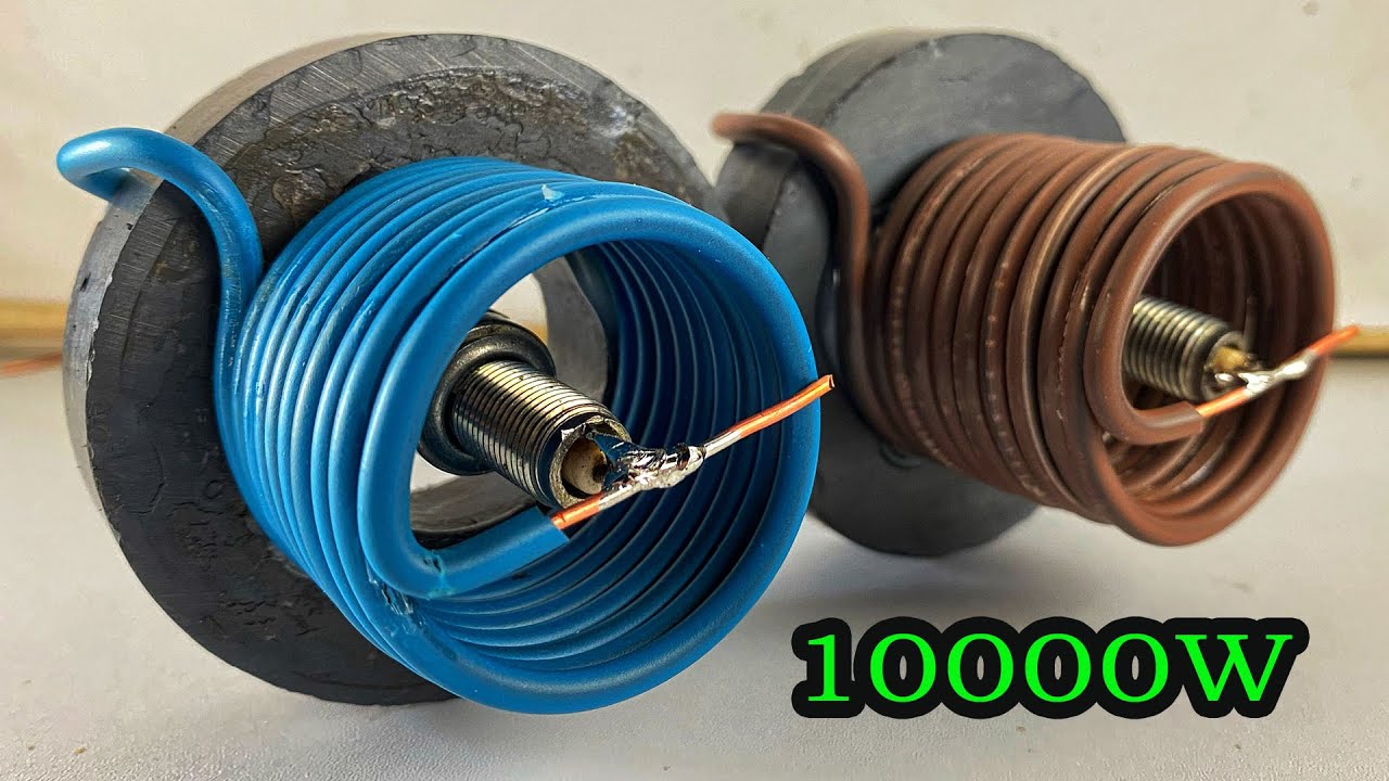 How to create 10000w free electricity energy with pvc copper wire use ...