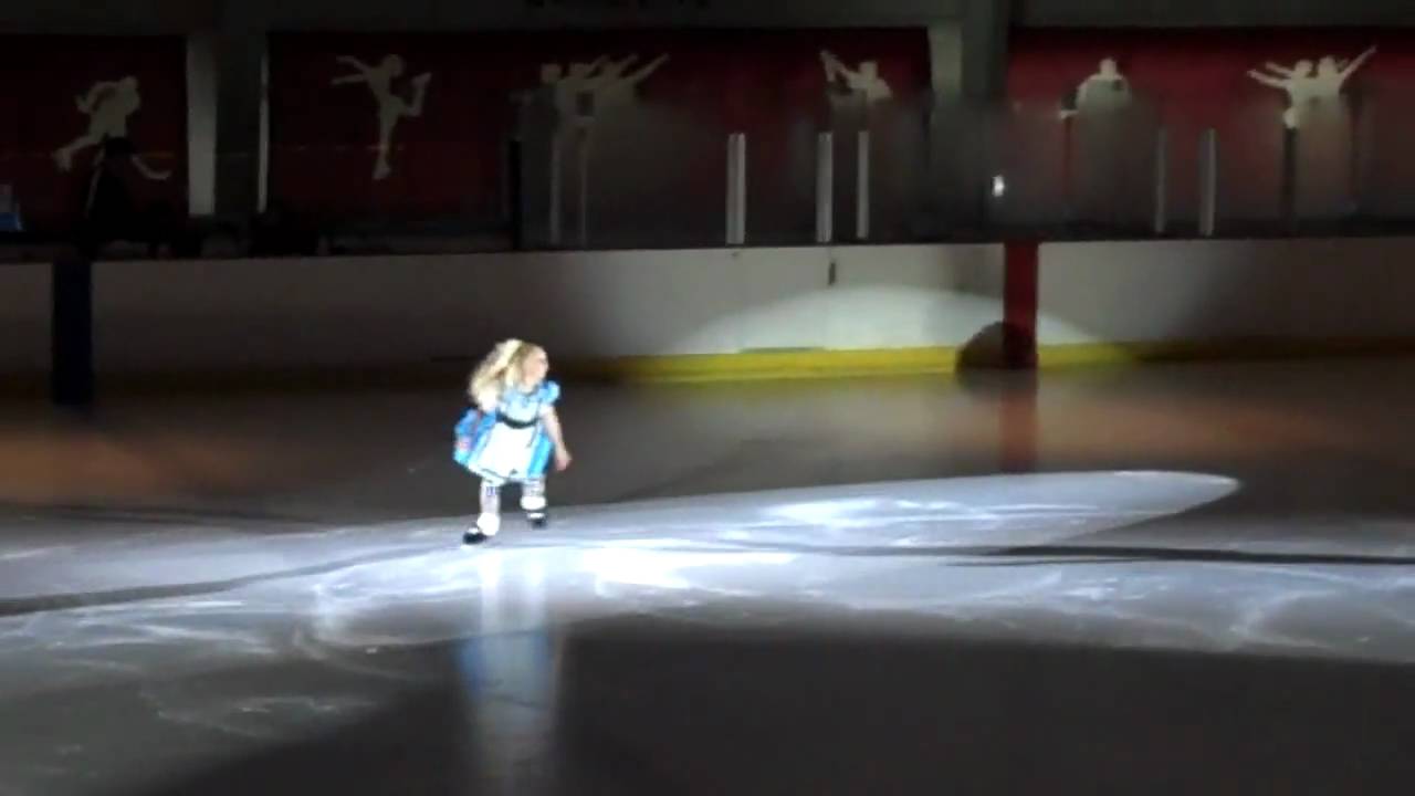 Danielle ice Skating to I won't cry (alice in wonderland) June 2010 ...