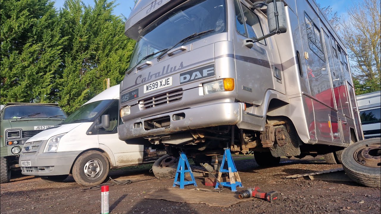 A daf 45 getting front discs, pads and track rod ends today , mobile ...