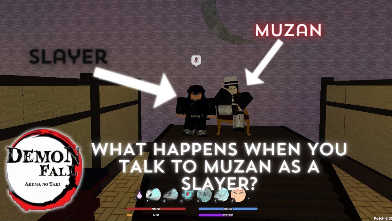 What Happens When You Talk To Muzan As a Slayer | Demonfall - YouTube