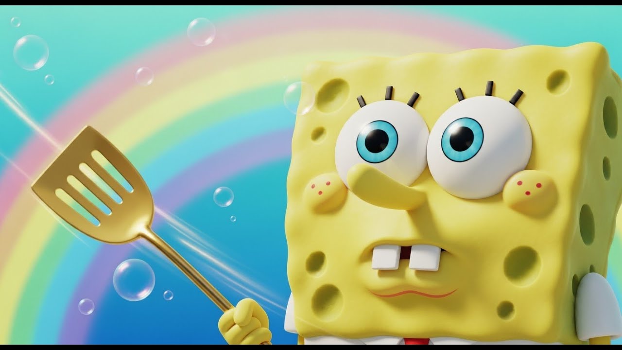 Sponge Bob's Flying Spatula | Best Bedtime Stories for Kids - YouTube