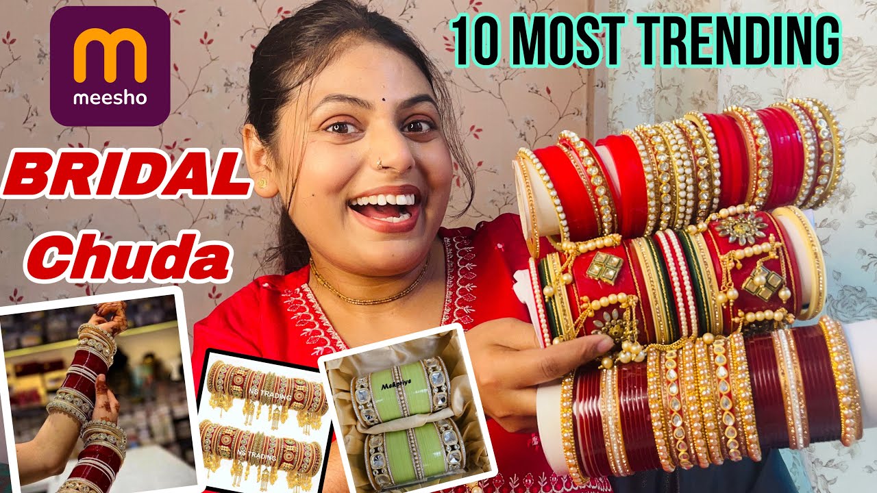 Meesho Bridal Chuda Haul | Meesho Bangles Haul | Teej/Karwachauth ...
