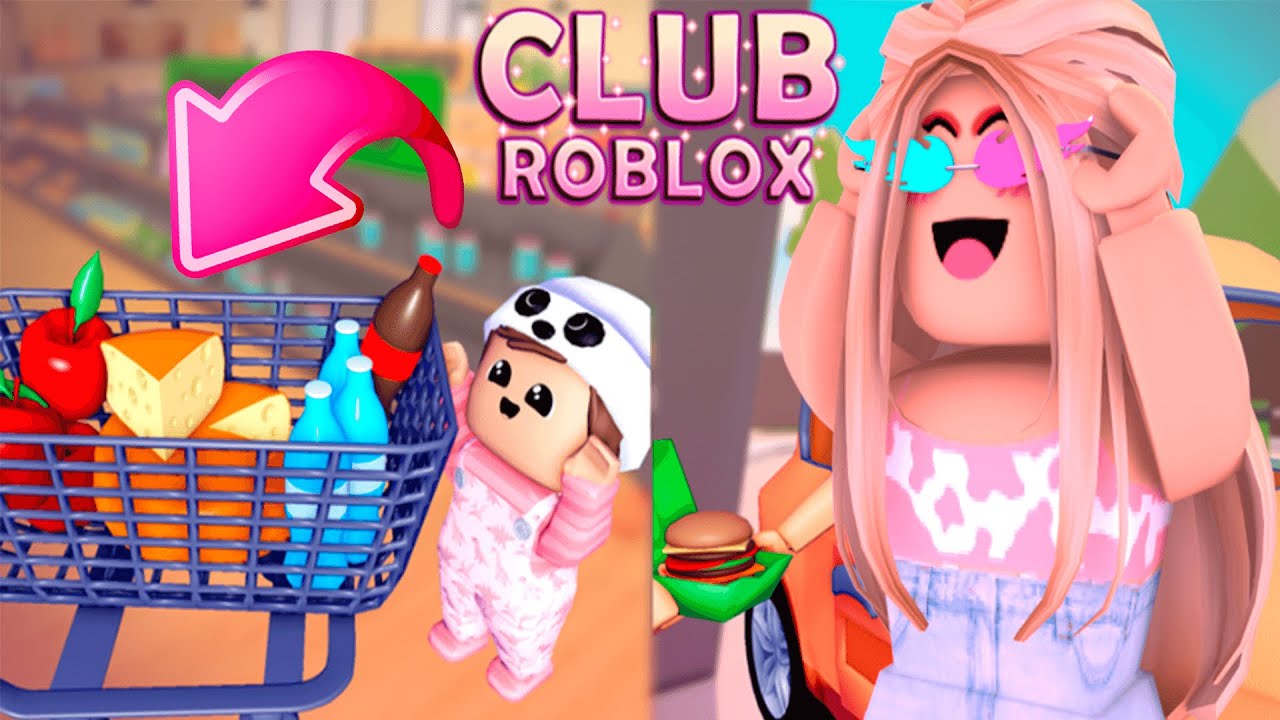 MINHAS PRIMEIRAS COMPRAS NO NOVO SUPERMERCADO DO CLUBE ROBLOX ( ROBLOX ...