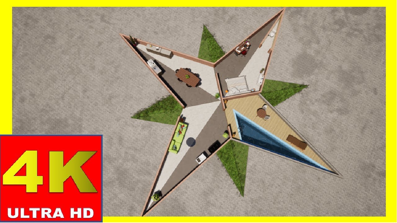 House Design Ideas 1 Bedroom Compass Shaped - YouTube