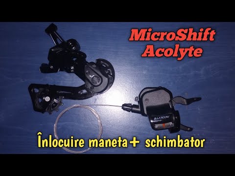 (TUTORIAL) Înlocuire manetă+schimbator de viteze Microshift Acolyte - YouTube
