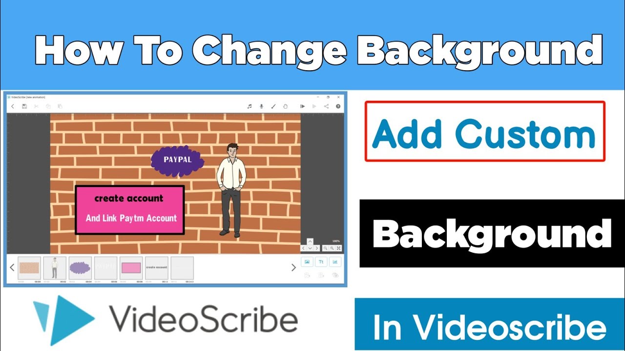 How To Change Background In Videoscribe|How To Add Custom Background In ...