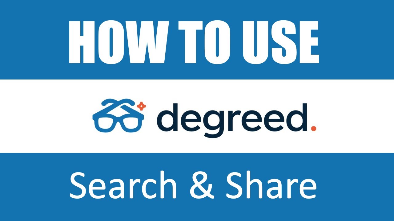 How to use Degreed - Search & Share - YouTube
