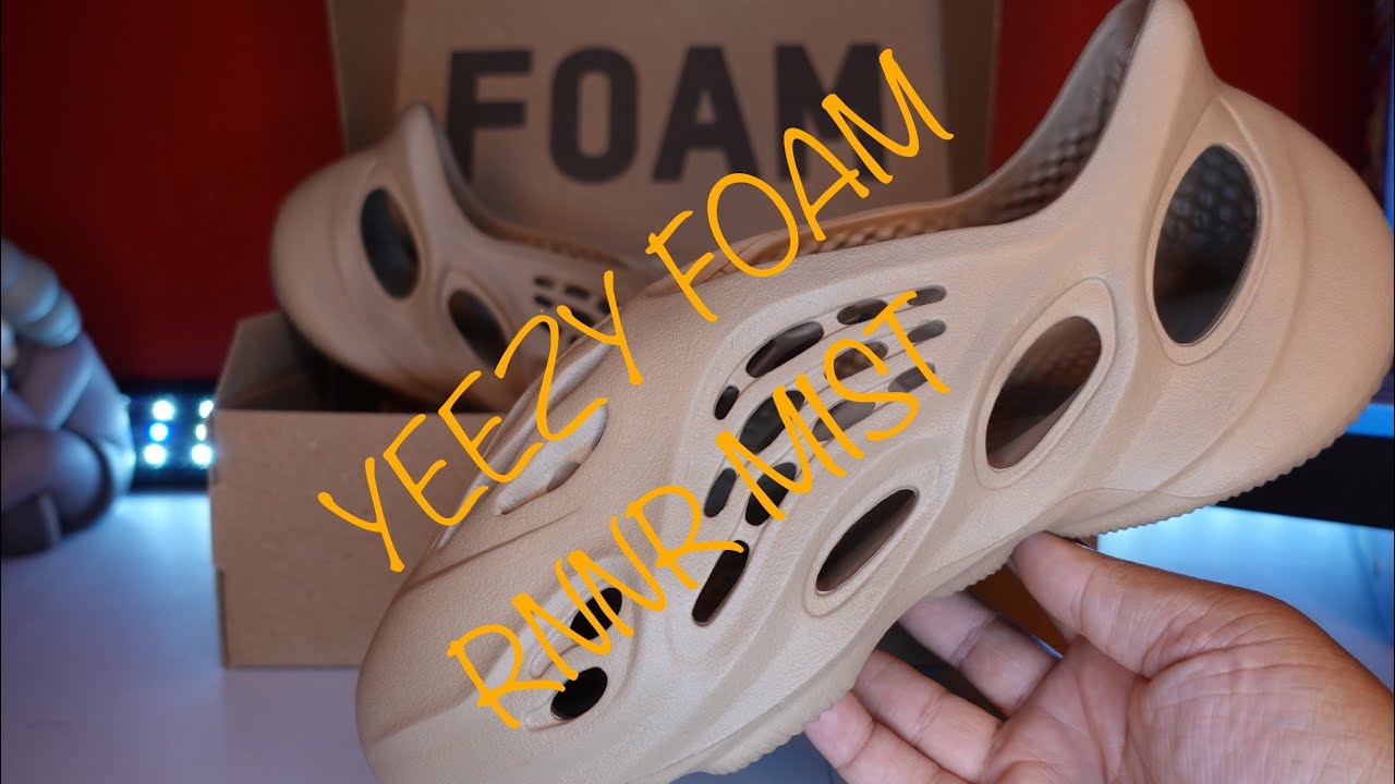 YEEZY FOAM RNNR MIST REVIEW / UNBOXING - YouTube