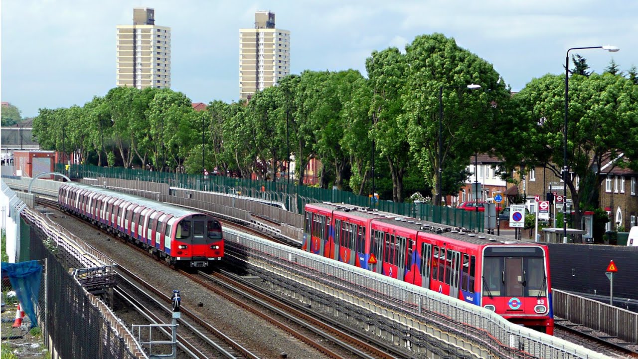High Speed Tube Train & DLR Side By Side Ride - YouTube