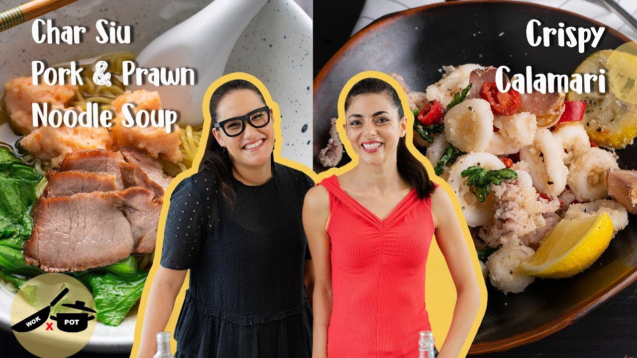Marion & Silvia Make Street Food | BBQ Pork & Prawn Noodle Soup ...