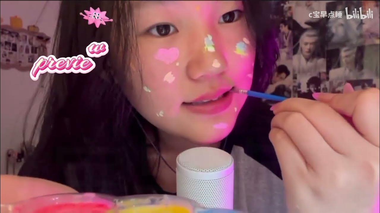 [CC ASMR] Painting With Edible Pigments. Visual Triggers. - YouTube