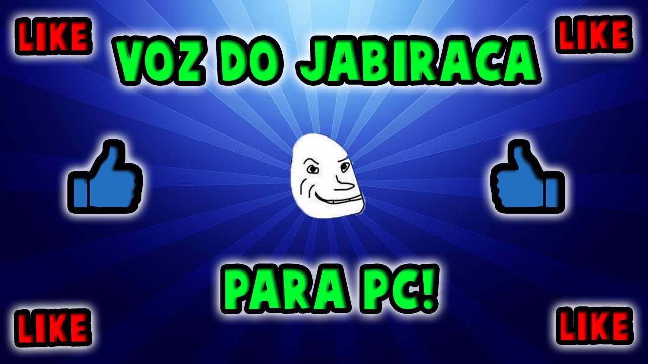 TUTORIAL #10 - COMO COLOCAR VOZ DO JABIRACA PARA PC - TUTORIAL #10 ...
