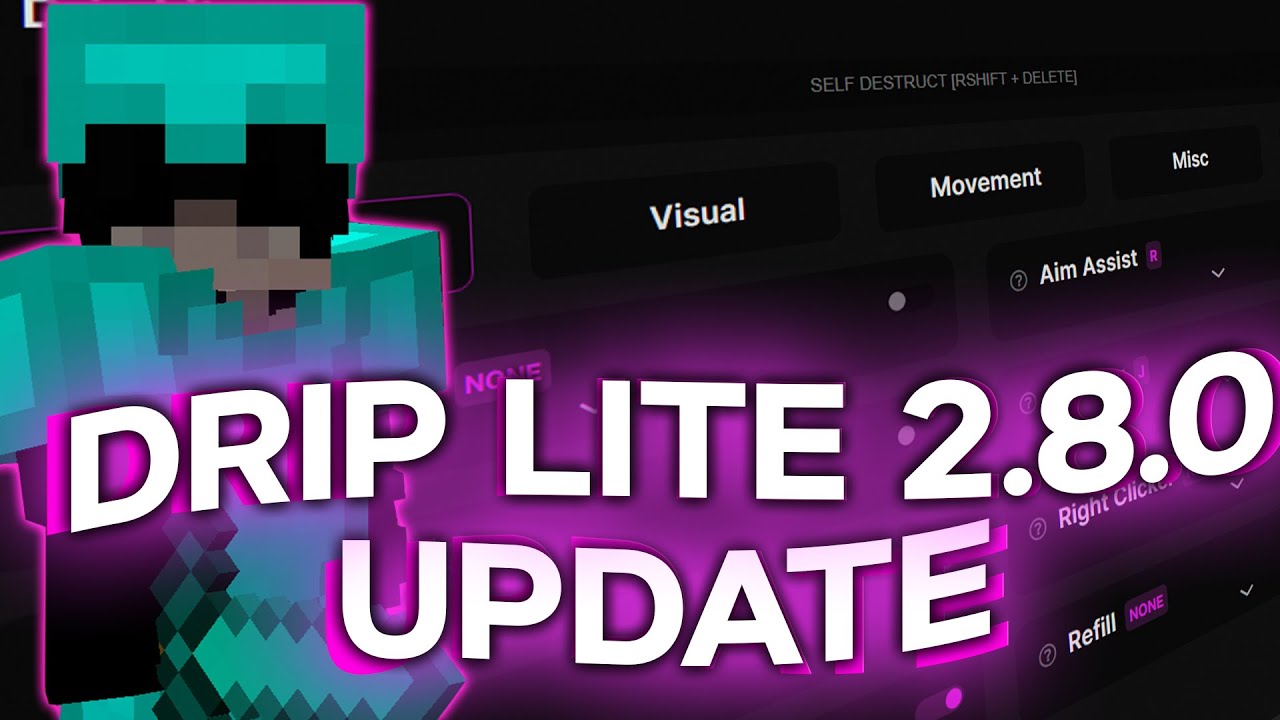 * NEW * DRIP LITE 2.8.0 UPDATE* W-TAP, STRAFE, FAKELAG* - YouTube