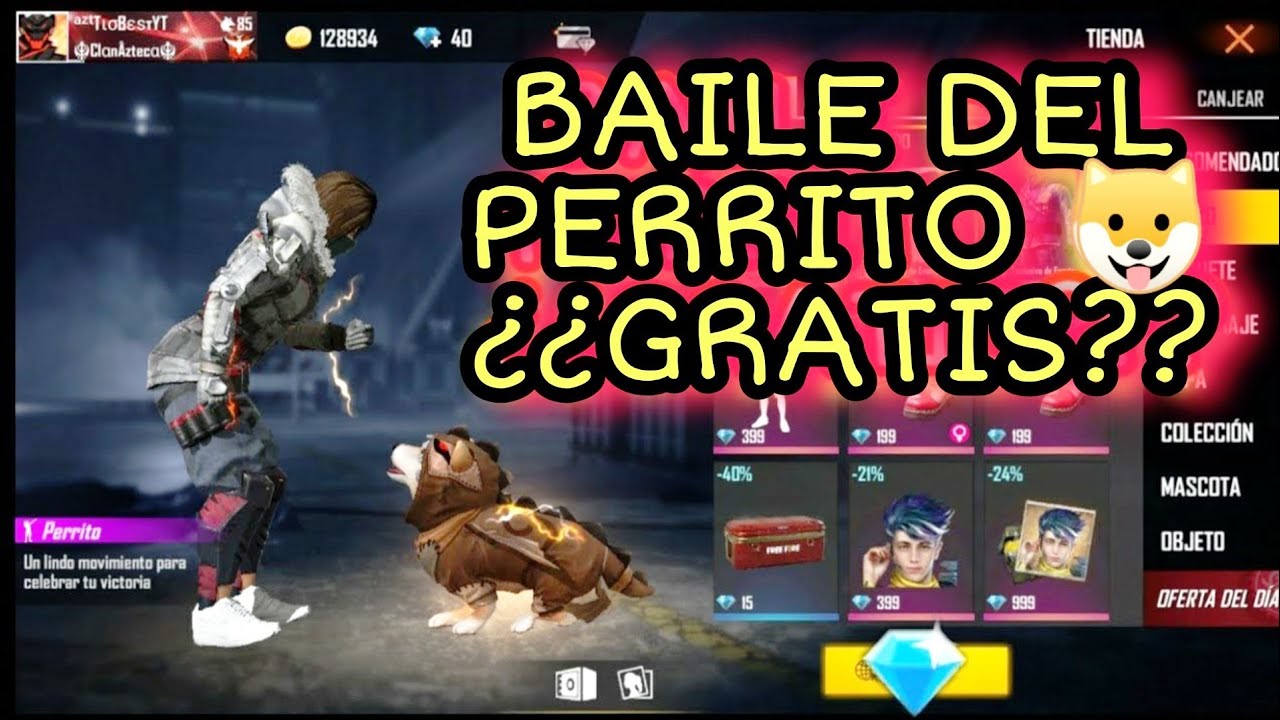 COMO CONSEGUIR el 🐕EMOTE del PERRO🐶 en FREE FIRE - BAILE DEL PERRITO ...